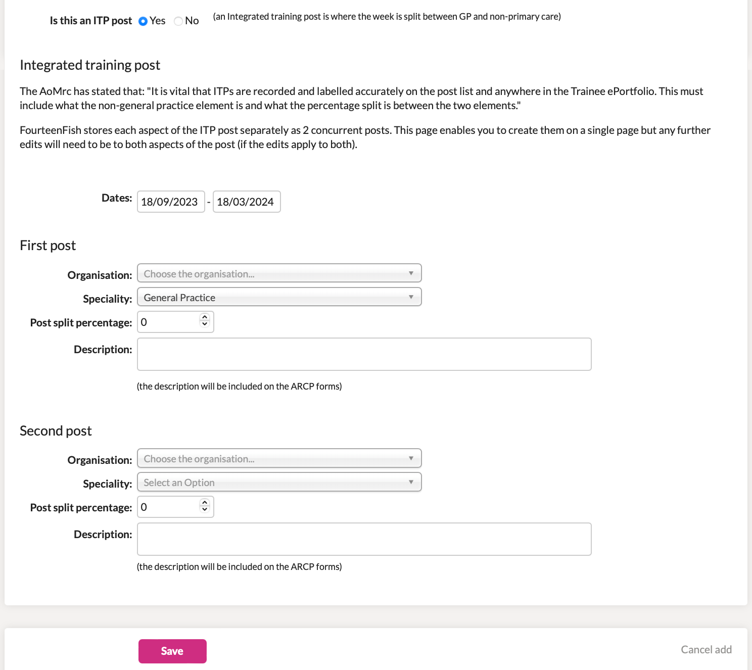 How to add/edit a Post - LONDON Deanery Registrars only – FourteenFish ...