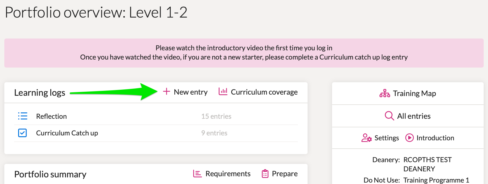 RCOphth: How to create Learning Logs – FourteenFish Help Centre
